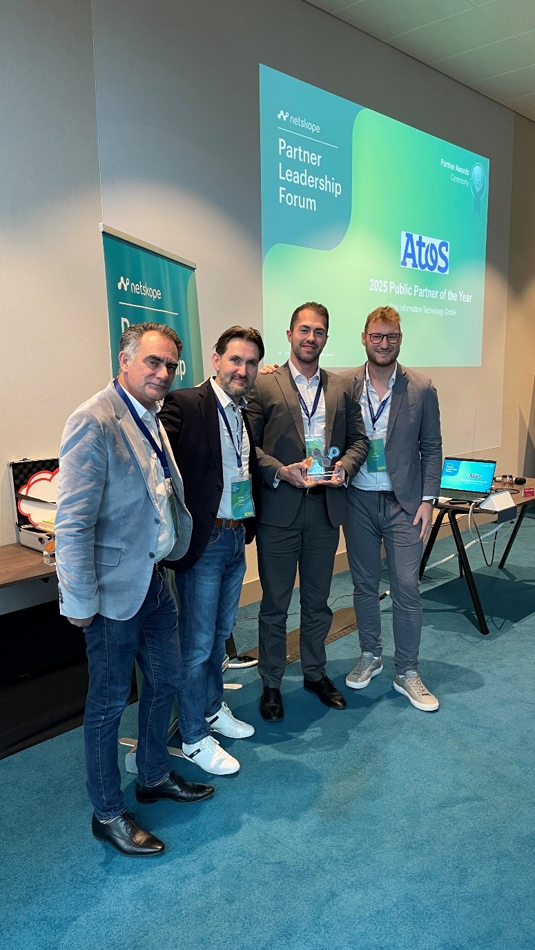Atos wurde von Netskope in Deutschland als „Public Partner of the Year ...